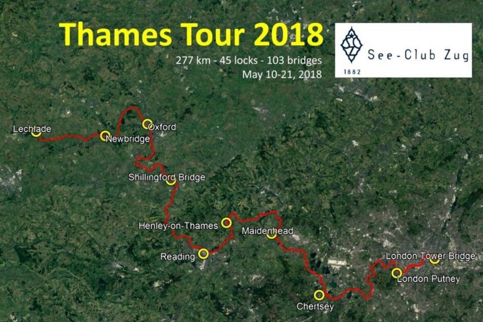 Mai 2018: Rowing on the River Thames | See-Club Zug